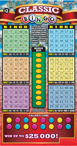 1439 - Classic Bingo - Rhode Island Lottery
